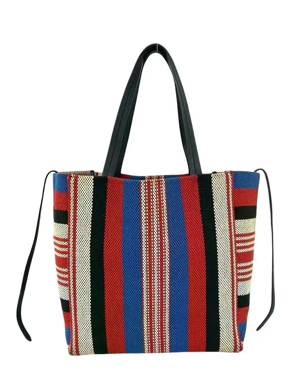 Celine 2015 Small Striped Canvas Phantom Cabas Tote Bag - Multicolour