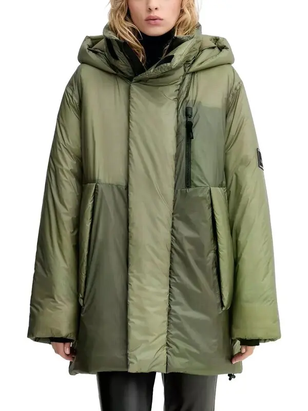 Rains 17240 Torna Insulated Hooded Padded Coat - Green