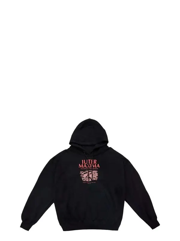 IUTER Graphic-print Hoodie - Black