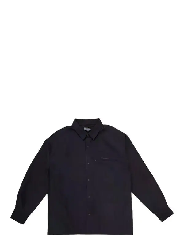 Champion Embroidered Button-up Shirt - Black