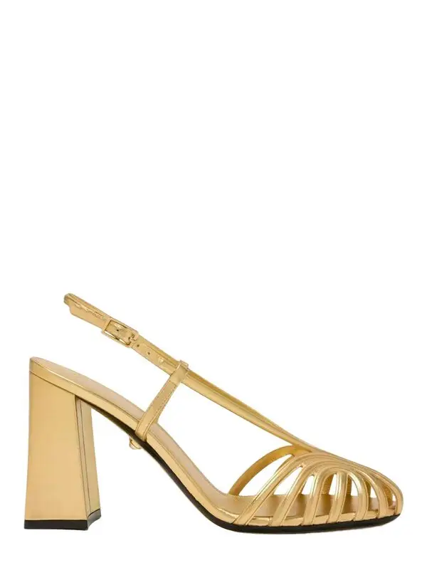 ALEVI MILANO 90mm Marta Slingback Pumps - Gold