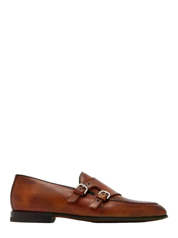 Bontoni Monk Strap Shoes - Brown