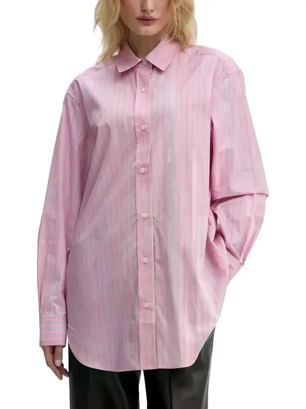 SAMSOE SAMSOE Salova Striped Shirt - Pink