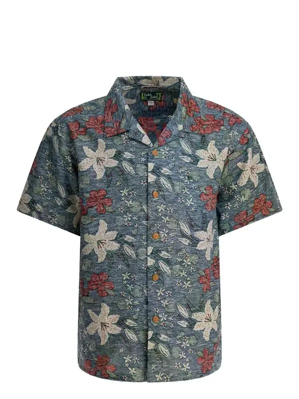 MONTBELL Floral Button Shirt - Blue