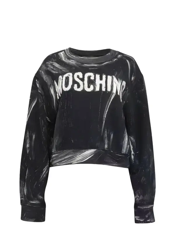 Moschino Couture Logo Paint Sweatshirt - Black