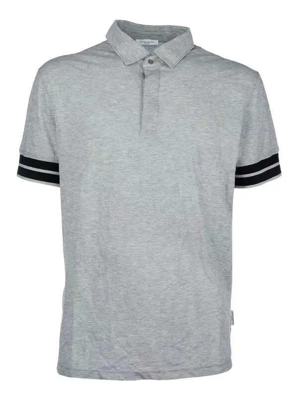 PAOLO PECORA Short-sleeve Polo Shirt - Grey
