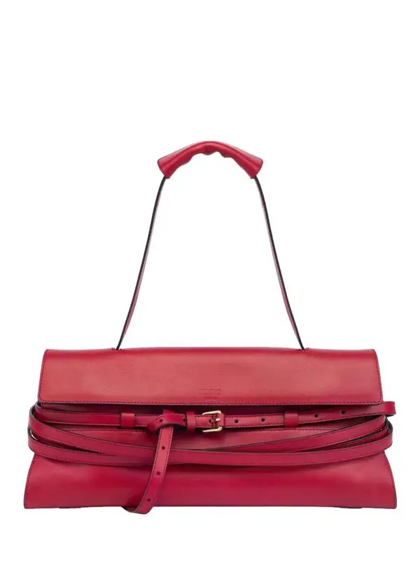 Moschino Tie Me Shoulder Bag - Red