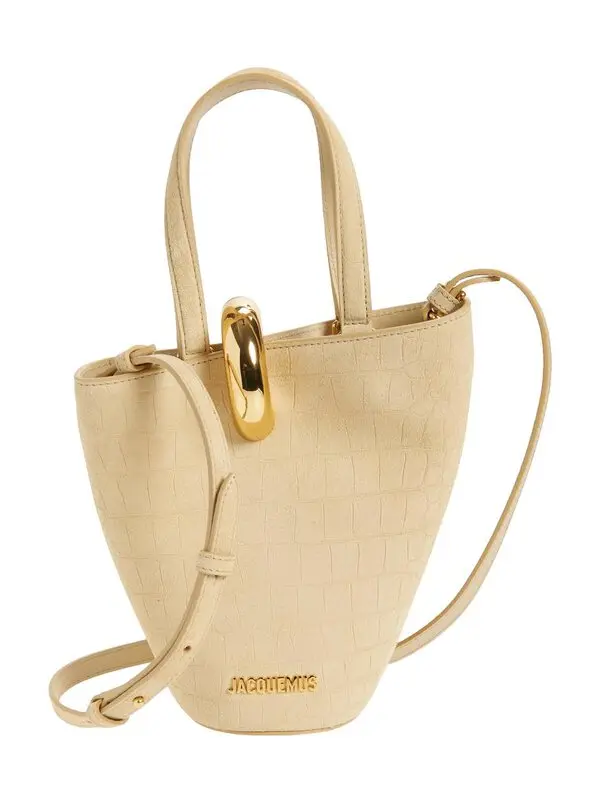 Jacquemus Le Petit Bambola Suede Handbag - Beige 150