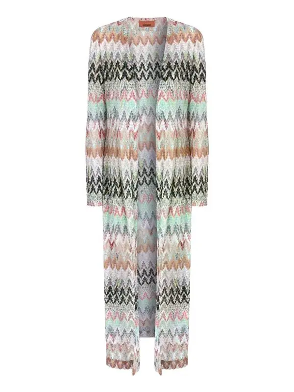 Missoni Zigzag Patterned Coat - Neutrals