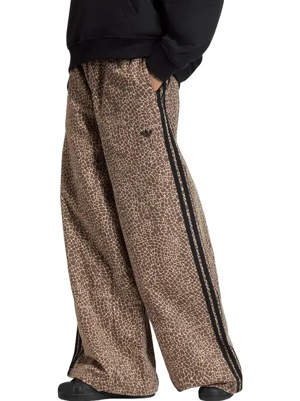 Adidas Originals By Alexander Wang Firebird Cotton Twill Oversize Track Pants - Earth Strata/stone Khaki