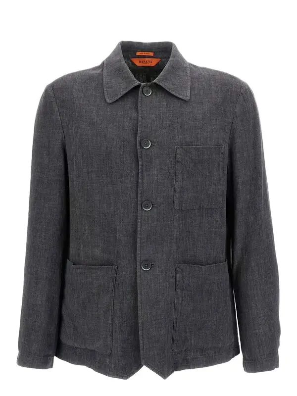 Barena Venezia Button Patch-pocket Overshirt - Grey