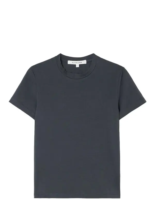 SLVRLAKE Cotton-jersey T-shirt - Black