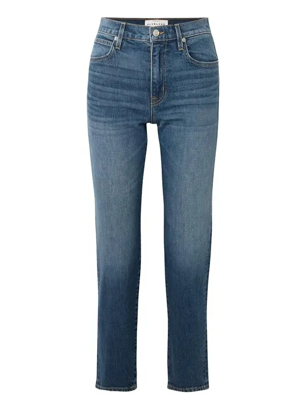 SLVRLAKE Virginia High-rise Slim-leg Jeans - Blue