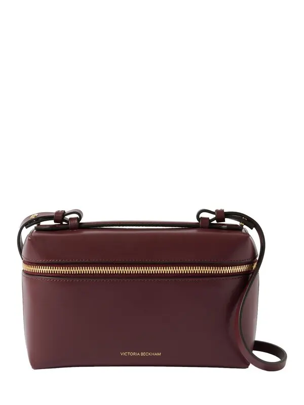 Victoria Beckham Vanity Leather Shoulder Bag - Burgundy