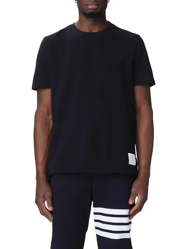 Thom Browne Cotton T-shirt - Navy