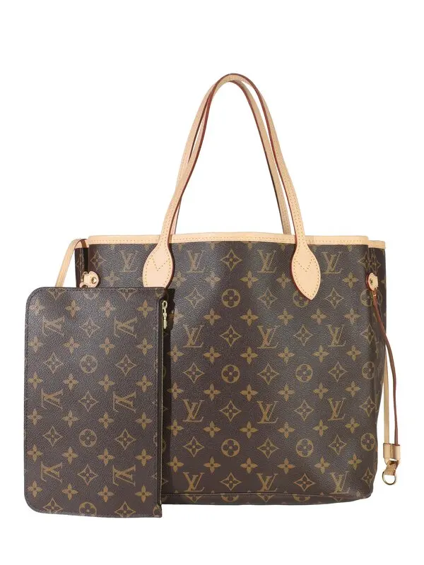 LOUIS VUITTON Neverfull Mm Monogram Canvas Tote - Brown