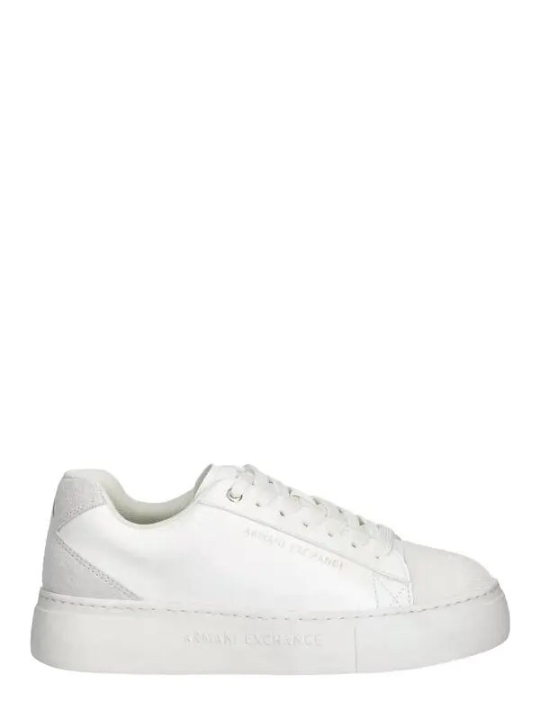 Armani Exchange Logo Lettering Sneakers - White