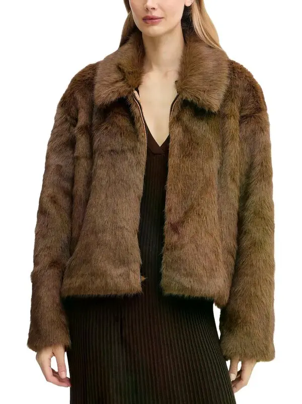 Bardot Sylvie Faux-fur Jacket - Brown