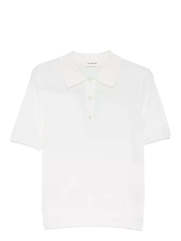 P.a.r.o.s.h Collared Polo Top - Neutrals