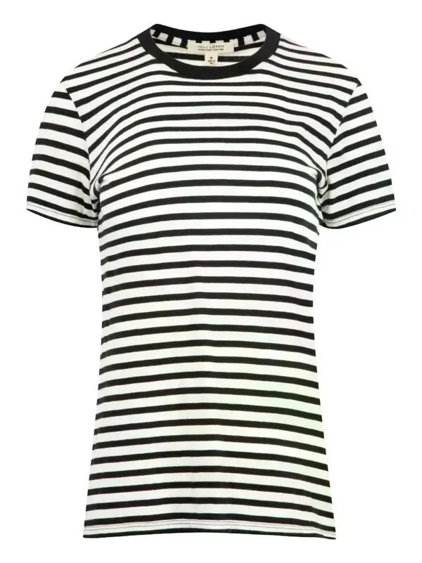 NILI LOTAN Lana Striped T-shirt - White