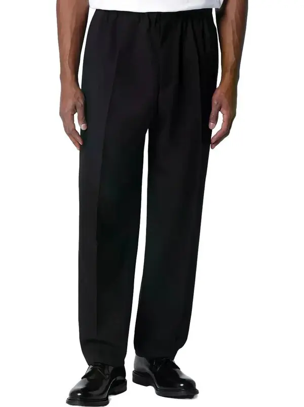 JIL SANDER Elasticated Tailored Trousers - Black