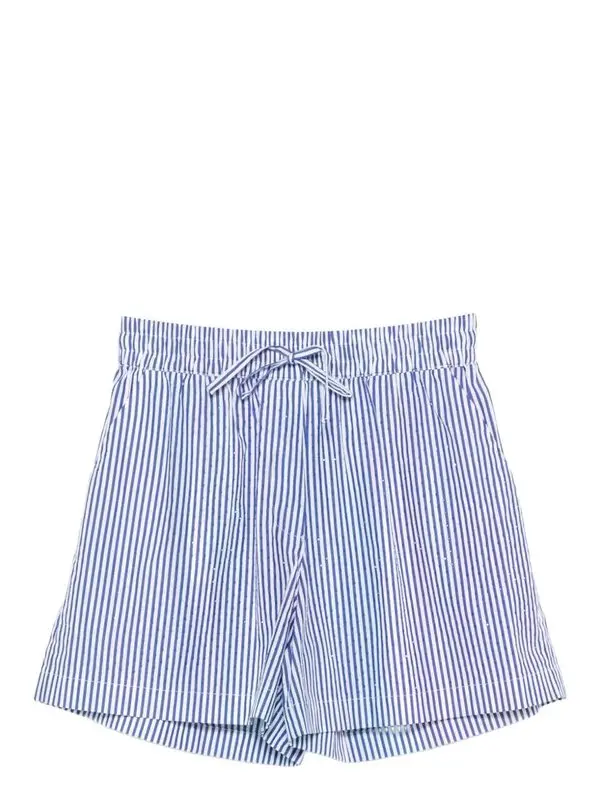 P.a.r.o.s.h Striped Drawstring Shorts - White