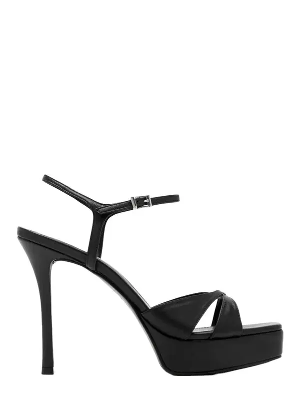 Schutz Maxine Platform Stiletto Heel Sandals - Black