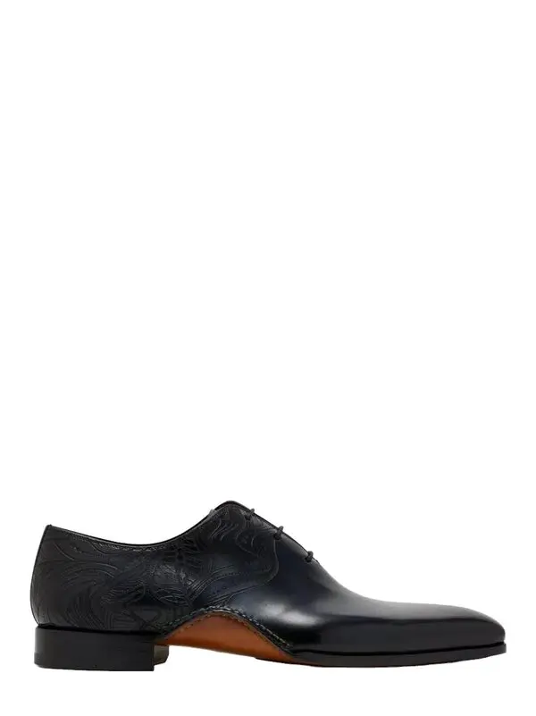 Magnanni Embossed Derby Shoes - Black