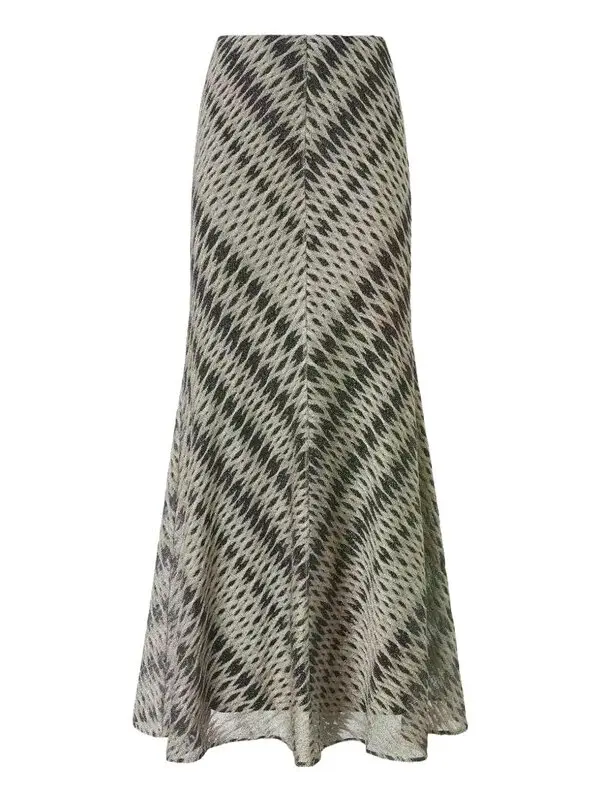 Missoni Diamond-pattern Maxi Skirt - Neutrals