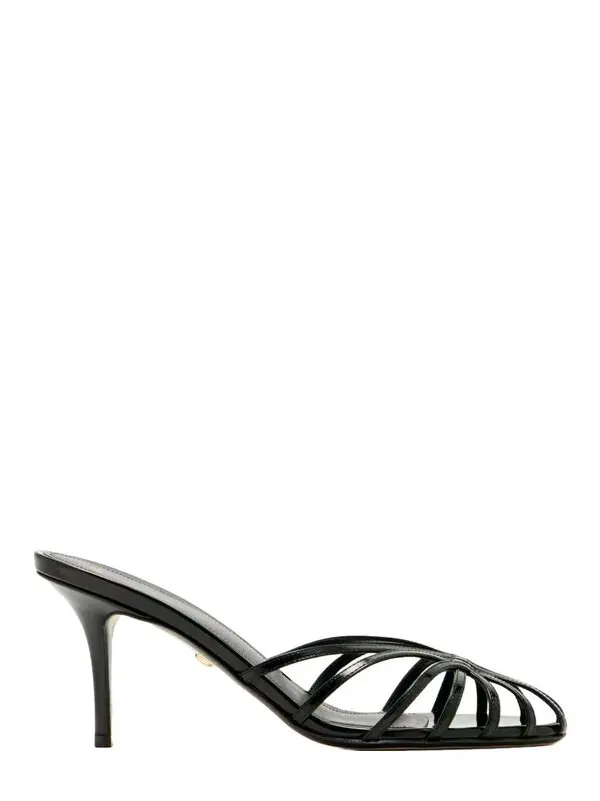 ALEVI MILANO Mel Stiletto Caged Sandals - Black