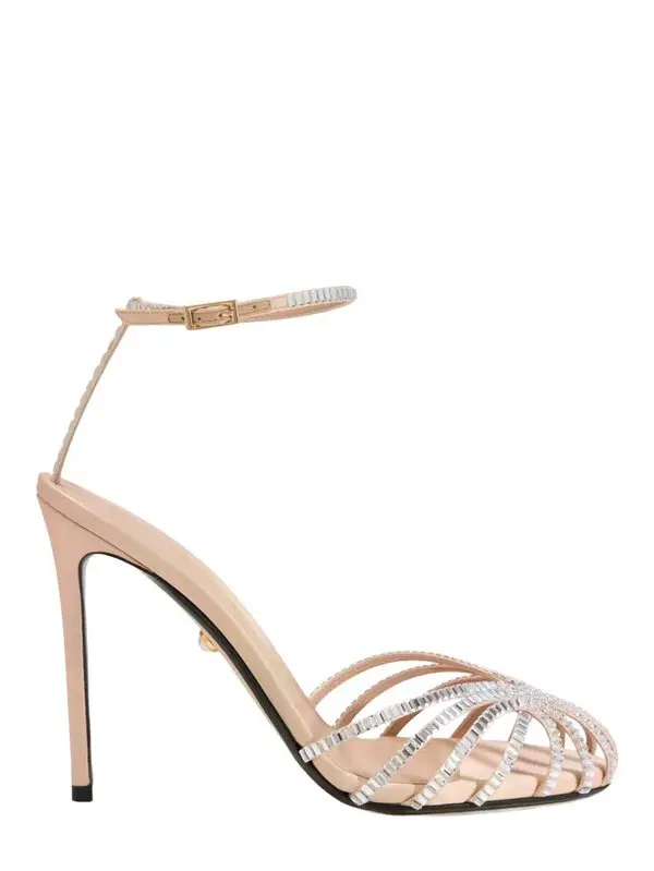 ALEVI MILANO 110mm Penelope Kim Heeled Sandals - Neutrals