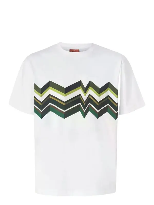 Missoni Zigzag-print-detail T-shirt - White