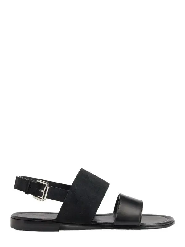 GIUSEPPE ZANOTTI Maratea Double-band Sandals - Black