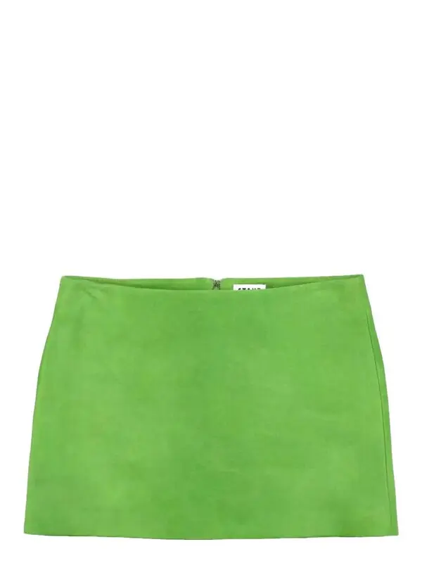 Staud Crest Mini Skirt - Green