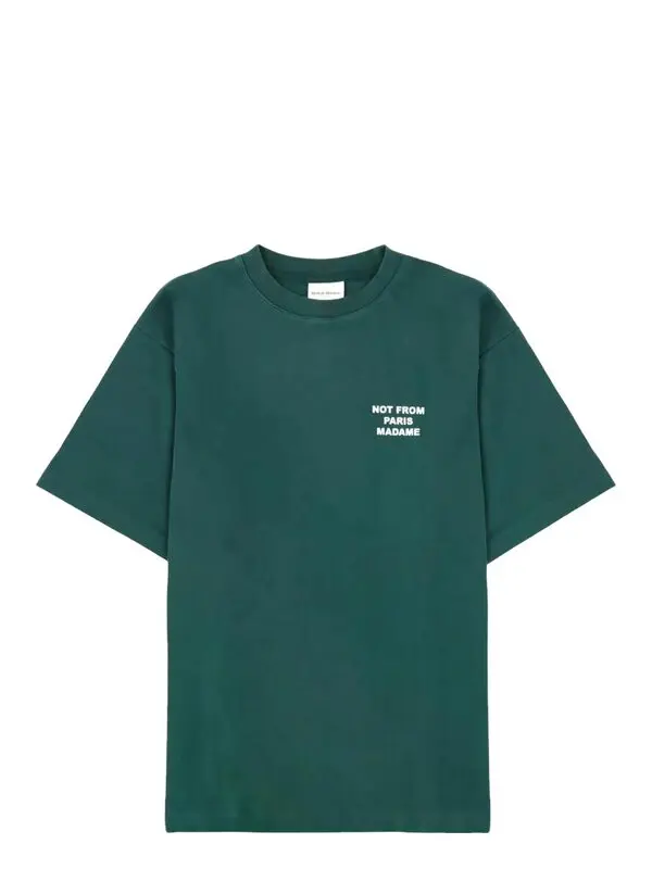 Drole De Monsieur Ribbed T-shirt - Green