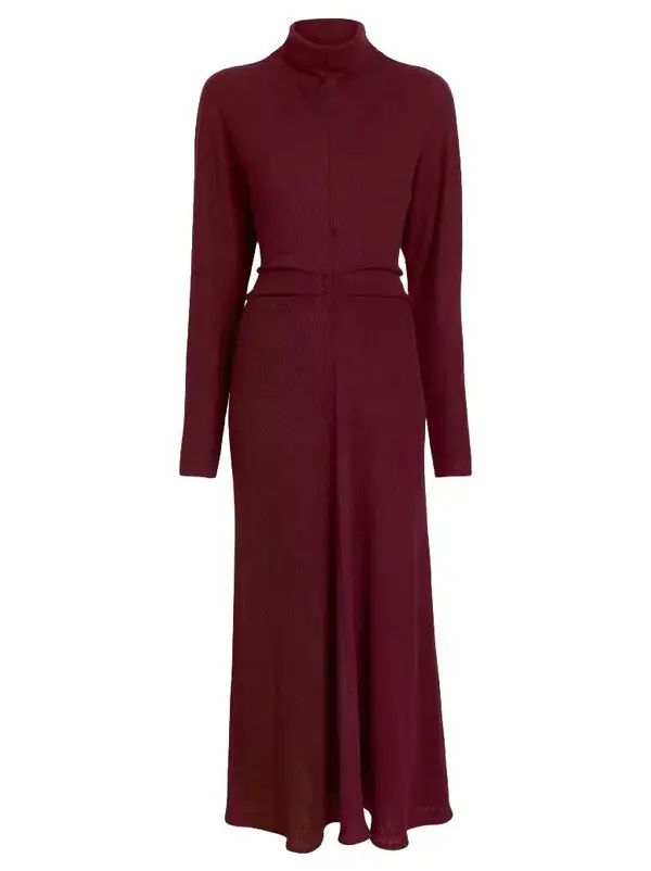 Proenza Schouler White Label Soren Roll-neck Maxi Dress - Red