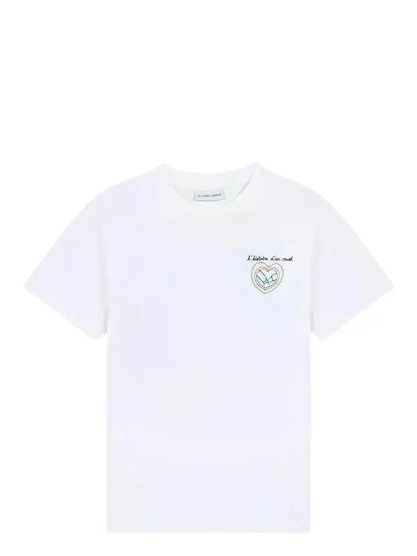 Maison Labiche Patureau Croco Embroidery T-shirt - White