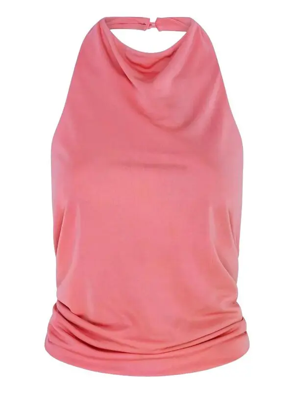 Paris Georgia Arlo Draped Halterneck Top - Pink