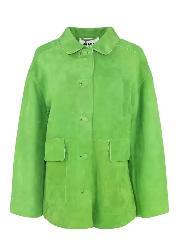 Staud Roxanne Patch-pocket Jacket - Green
