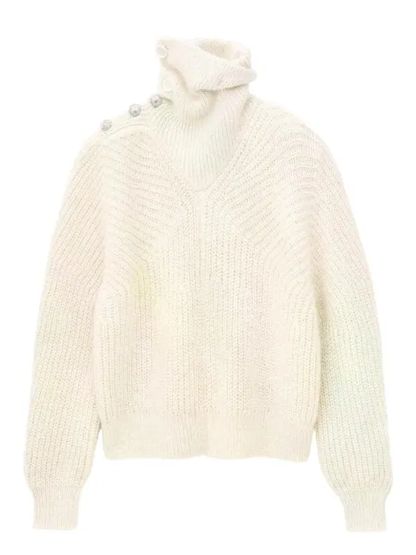 Ba&sh Roumane Button Sweater - Neutrals