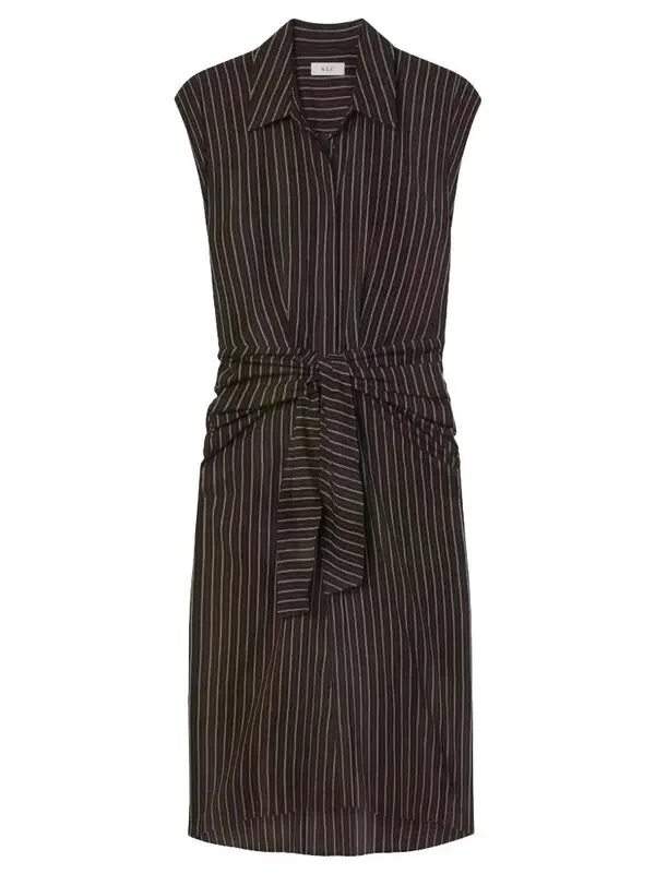 A.L.C. Emilia Striped Mini Dress - Brown
