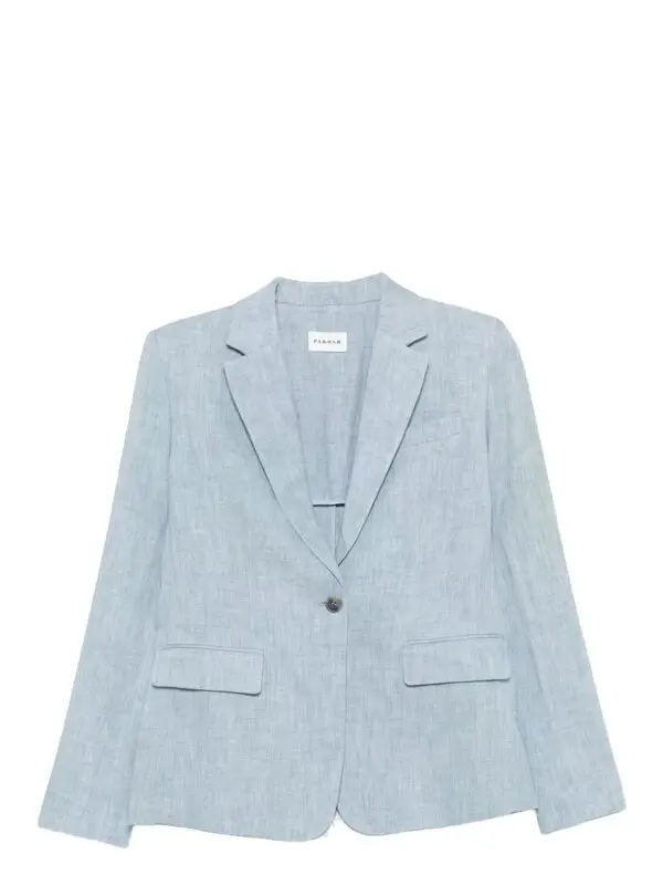 P.a.r.o.s.h Single-breasted Blazer With Notched Lapels - Blue