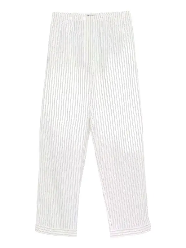 Miu Miu Striped Trousers - Neutrals