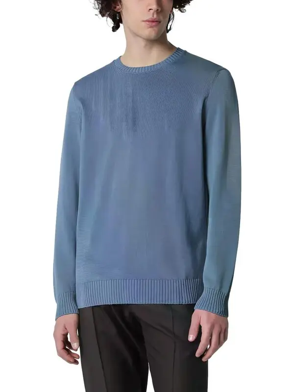 DRUMOHR Long-sleeve Crew-neck Sweater - Blue