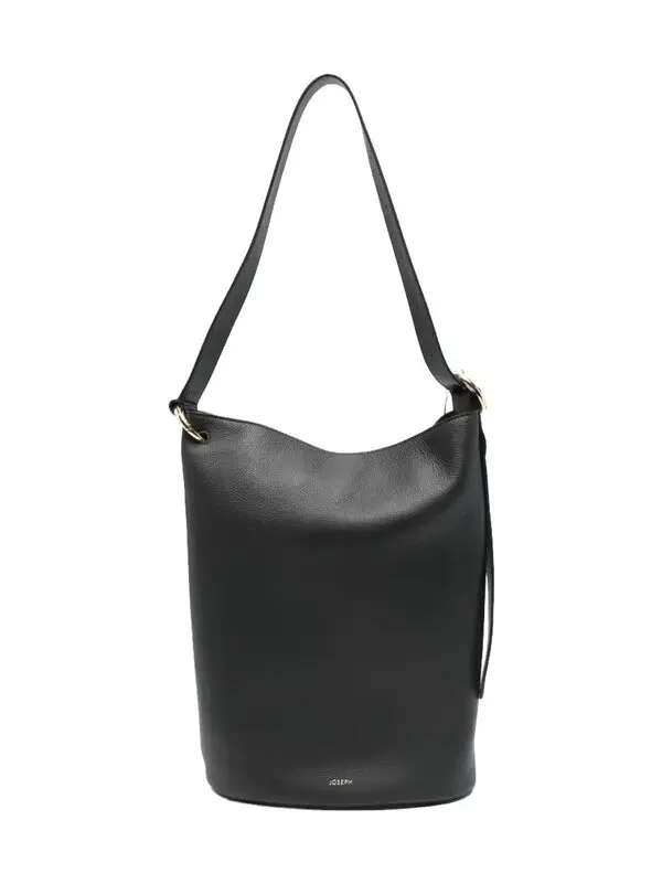 JOSEPH Leather Shoulder Bag - Black