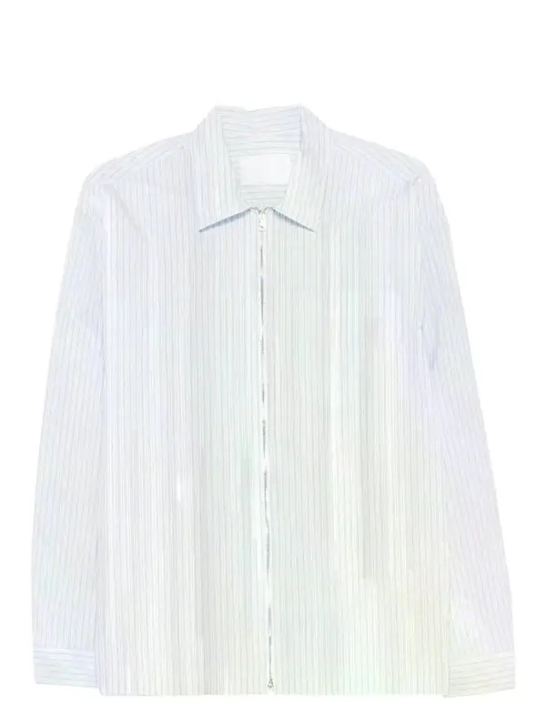 Prada Striped Zip Shirt - White