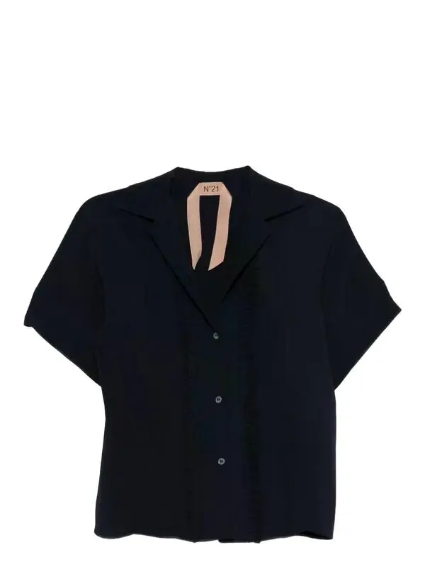 N°21 Buttoned Trim Shirt - Blue