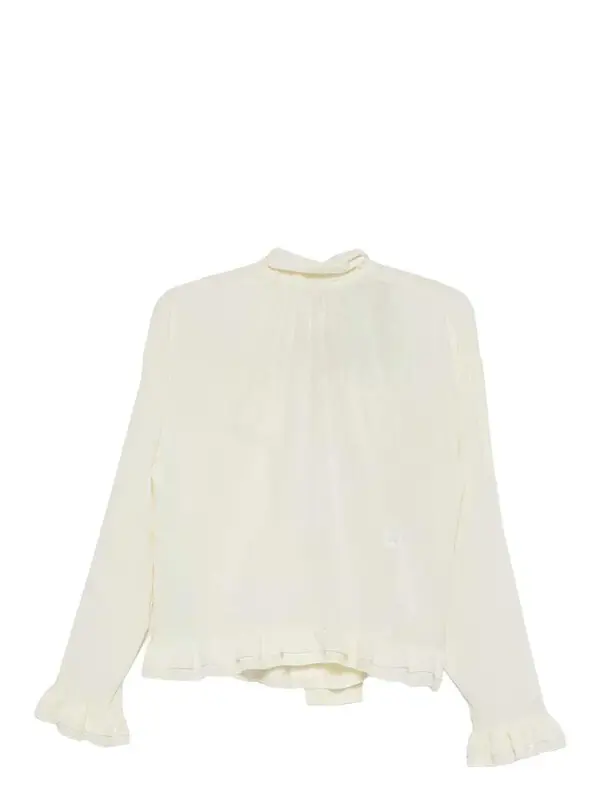 N°21 Ruffled Blouse - Neutrals