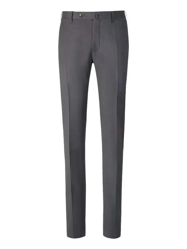 PT TORINO Slim Wool Trousers - Grey