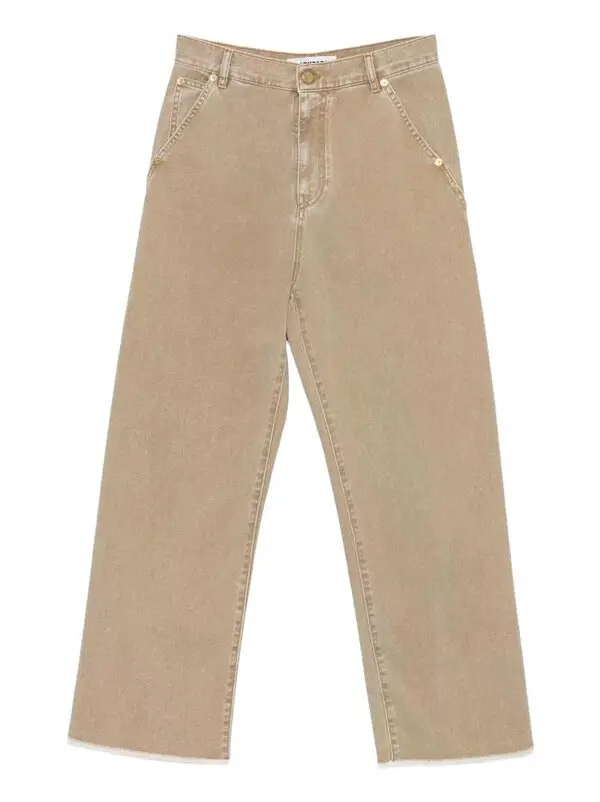 DARKPARK Sienna Frayed-hem Jeans - Neutrals